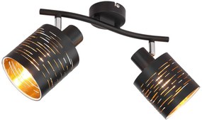 Globo Lighting Tunno stropní světlo 2x15 W černá 15342-2