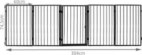 Zábrana ke krbu 300cm Kaminer BK-2961