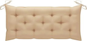 Zahradní lavice s poduškou 120 cm masivní akáciové dřevo 3063786