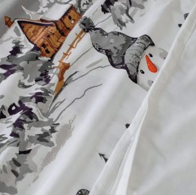 Florella Flanelové povlečení Tassin Grau Rozměr: 70x90 + 140x200 cm