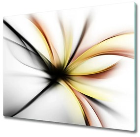 Skleněná krájecí deska Květinová abstrakce 60x52 cm