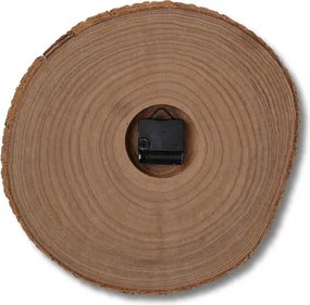 Nástěnné hodiny z kmene stromu s originální kůrou | SENTOP KOR008