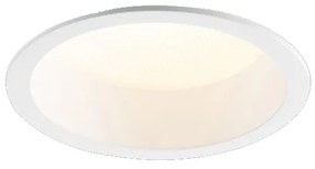 LED2 2250431DT Zeta Xs, bílé svítidlo pro zapuštění, 10W LED 3000K stmívatelné TRIAC, prům. 10,3cm, IP44