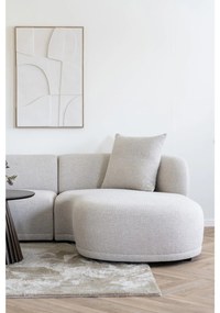House Nordic Rohová pohovka KINGSTON béžová s lenoškou vpravo 256 cm