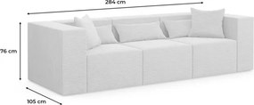 Třímístná modulární sedačka NOVA Poso 055 světle šedá
