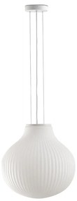 FARO Barcelona FARO 28301 - Lustr na lanku ISABELLE 1xE27/15W/230V pr. 40 cm bílá FA28301