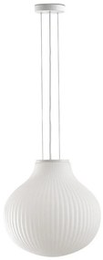 FARO 28301 - Lustr na lanku ISABELLE 1xE27/15W/230V pr. 40 cm bílá