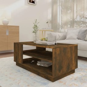 vidaXL Konferenční stolek 102 x 55 x 43 cm dřevotříska [813083] Barva: hnědý dub