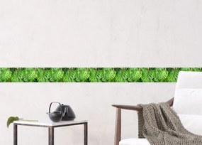 Samolepící bordura na zeď Zelené Listy | 5 m x 13.8 cm | DWB8219