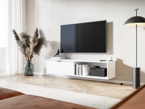 Závěsný/stojací TV stolek COMFY 150 cm bílý