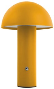 OnaDnes -20% Time for home Žlutá kovová stolní LED lampa Fungus
