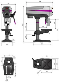 Stolní vrtačka OPTIdrill DP 26 T (400 V)