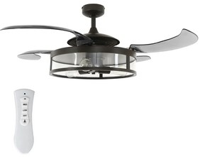 FANAWAY 212927 - LED Stropní ventilátor CLASSIC 3xE27/4W/230V černá + DO