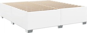 Rám postele bílá 200 x 200 cm umělá kůže 3284573