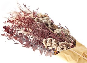 Kytice sušených květin 55 cm růžová ARABA Beliani