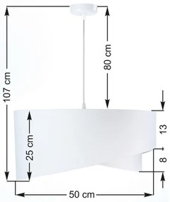 Lustr na lanku GALAXY 1xE27/60W/230V