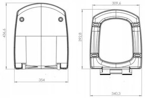 Cersanit Carina WC sedátko pomalu-padající, bílá, K98-0069