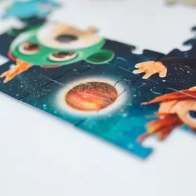 Trefl - Puzzle - Třpytivé puzzle Treflíci: Mezi hvězdami / 100 dílků /
