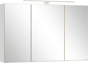 XXXLutz ZRCADLOVÁ SKŘÍŇKA, divoký dub, bílá, 100/64/20 cm Held - Online Only koupelnové skříňky - 000307021207