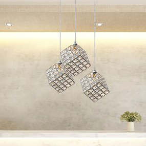 Toolight - Závěsné svítidlo Glamour 3xG9 40W APP722-3CP, chromová, OSW-00099