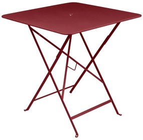 OnaDnes -20% Červený kovový skládací stůl Fermob Bistro 71 x 71 cm