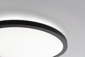 Paulmann 71013 Atria Shine, černé stropní svítidlo s korónou, 22W LED 4000K tříkrokové stmívání, průměr 42cm