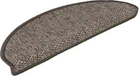 Samolepicí nášlapy na schody sisal 15 ks 65x21x4 cm šedo-béžové 326872
