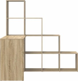 Rohový psací stůl s policí Sonoma dub 101,5 x 149,5 x 149,5 cm 3337243