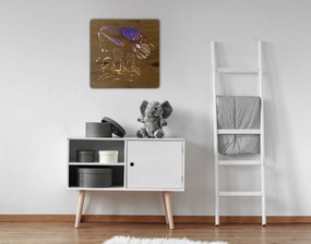 Li-Go "Malý princ" světelný obraz s baterií 42x42 cm provedení povrchu: bříza