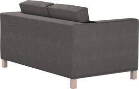 Potah na pohovku IKEA  Karlanda 2-místná, krátký barva šedá látka pletený vzor