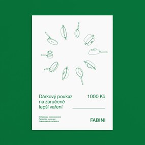 Fabini Dárkový poukaz elektronický 1 000 Kč