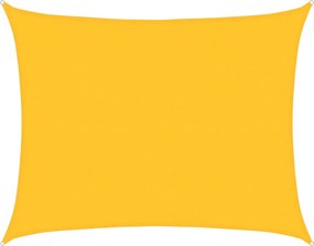 Plachta proti slunci 160 g/m² obdélník žlutá 6 x 7 m HDPE 311579