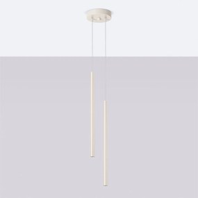 Sollux Lighting Závěsná lampa PASTELO 2 béžová