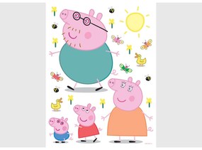 Samolepící dekorace Peppa Pig Classic, 65 x 85 cm