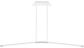 Stilnovo 7106 Lama, bílé závěsné LED svítidlo, 45W LED, délka 130cm