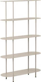 House Nordic Kovový regál RIETI 150x90cm světlý 3251011