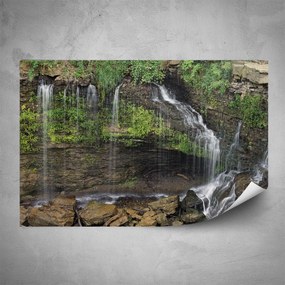 Plakát - Pralesní vodopád (60x40 cm) - PopyDesign