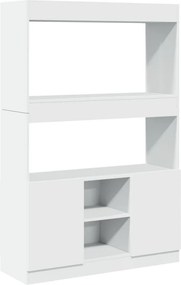 Skříň highboard bílá 92 x 33 x 140 cm kompozitní dřevo 3309609