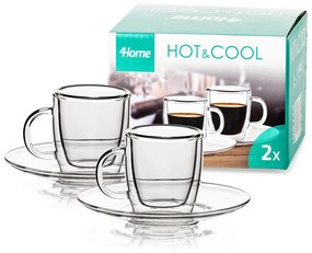 4Home Termo sklenice Ristretto Hot&Cool, 50 ml, 2 ks