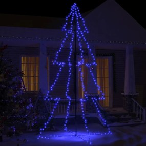 vidaXL Vánoční stromek kužel 360 LED diod dovnitř i ven 143 x 250 cm [328591] Barva: Modrá