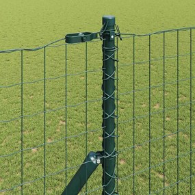 Euro plotové kotvení 10 x 1,6 m Ocel potažená PVC Zelená 3350286