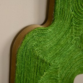 Škrabadla pro kočky nástěnná, design kaktus, zelená+bílá D30-763V00MX