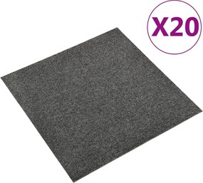 vidaXL Kobercové podlahové dlaždice 20 ks 5 m² 50 x 50 cm [147309] Barva: striped beige