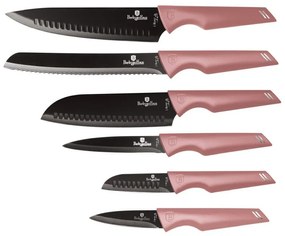 BERLINGERHAUS Sada nožů s nepřilnavým povrchem 6 ks I-Rose Edition BH-2595