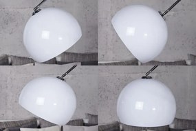 Designová stojanová lampa Arch bílá