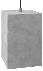 creative cables Betonové stínidlo Cube pro závěsné lampy s kabelovou svorkou a objímkou E27 Barva komponentu: Tmavý beton