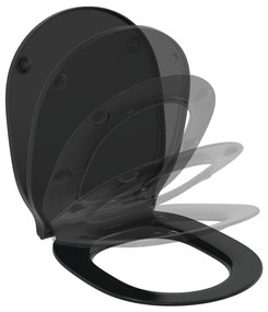 Ideal Standard Connect Air - Sedátko wrapover, softclose, Hedvábná černá E0368V3