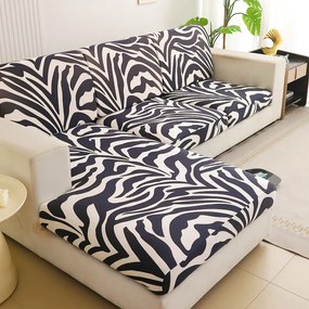 Elastický potah s barevným potiskem na velký sedadlový polštář a opěradlové polštáře pohovek či křesel Barva: 15, Rozměry: sedadlový polštář