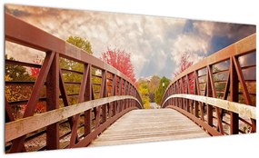 Cesta přes most - obraz (100x40cm)