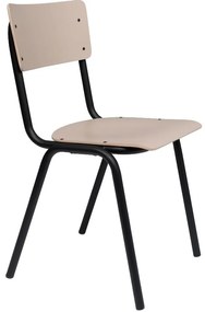 OnaDnes -20% Béžová jídelní židle ZUIVER BACK TO SCHOOL